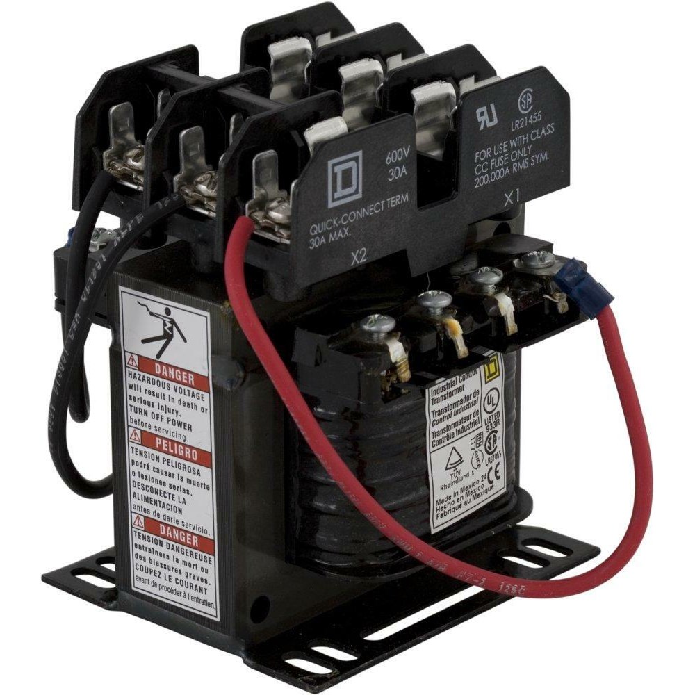 CONTROL TRANSFORMER 100VA 600V-120V OPEN TYPE & FUSE | Guillevin